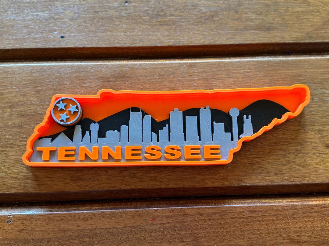 3D Printed Tennessee State Wall or Table Decor - Etsy