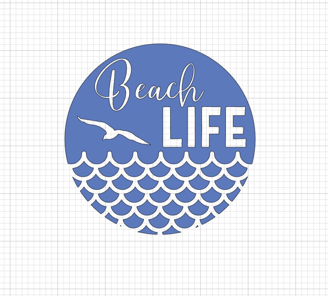 Beach Life Vinyl Decal - Etsy