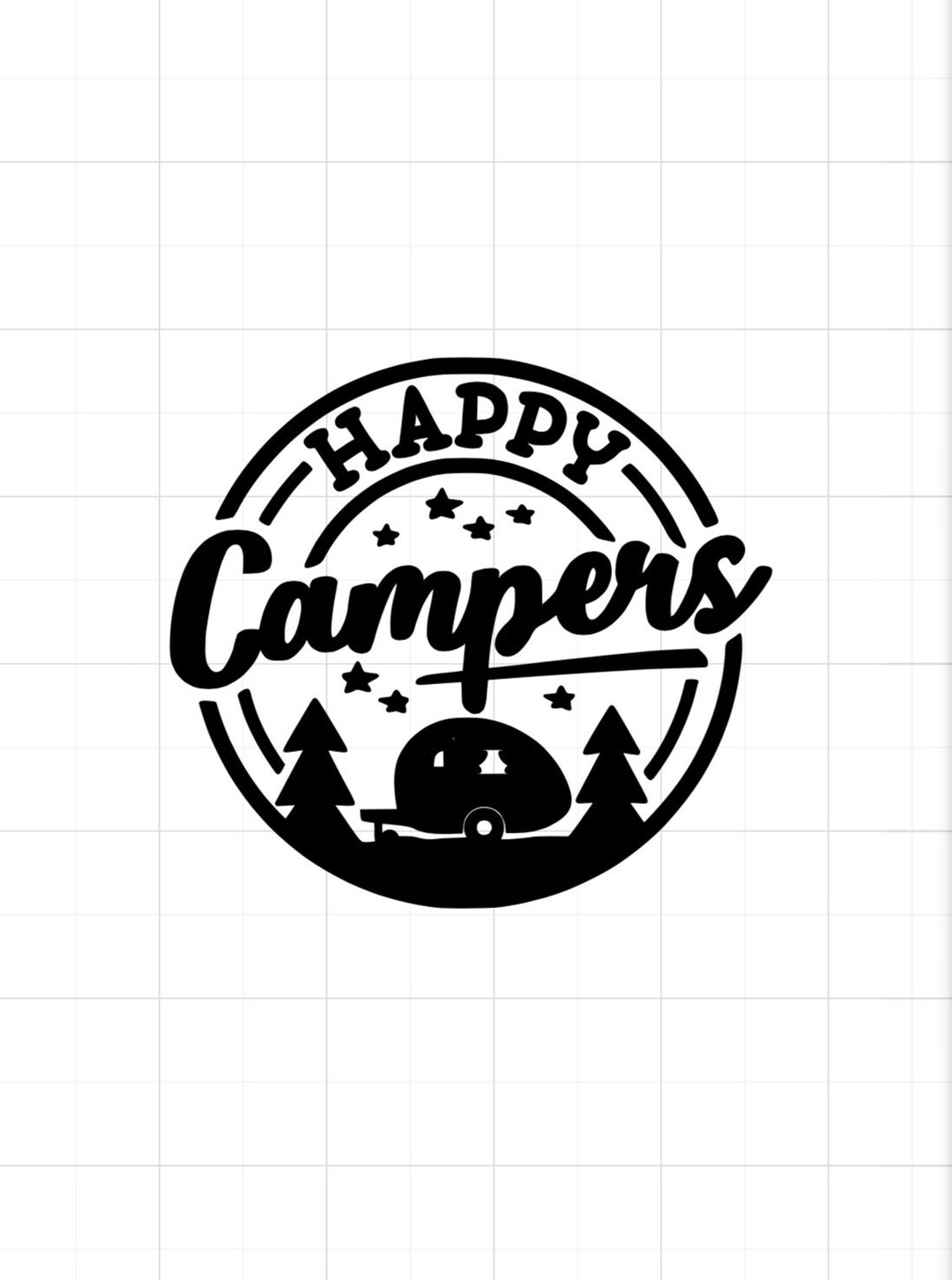 Happy Campers Vinyl Decal - Etsy