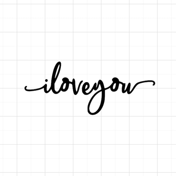 Decal I Love You - Etsy