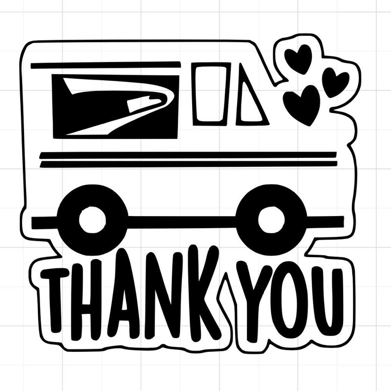 Thank You Mailbox Decal - Etsy