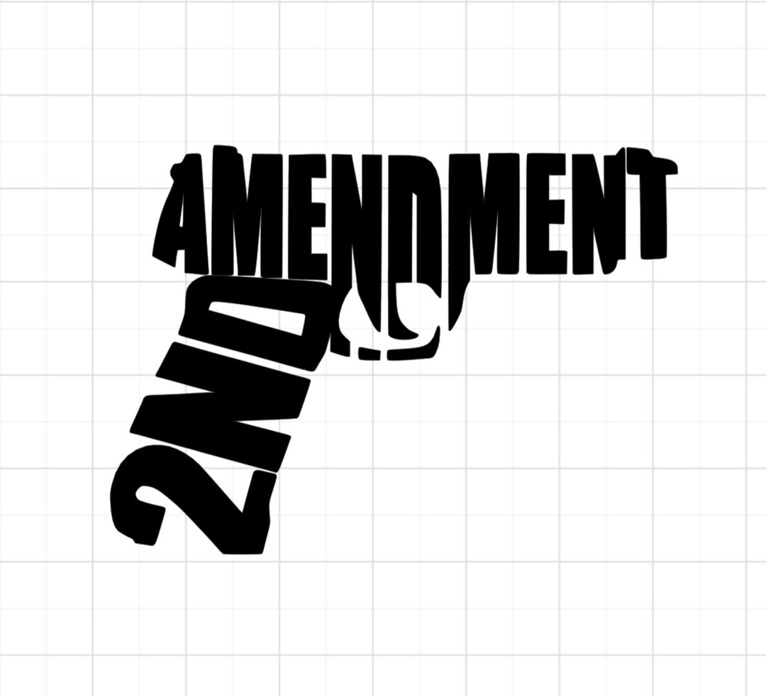 2nd Amendment Pistol Vinyl Decal - Etsy