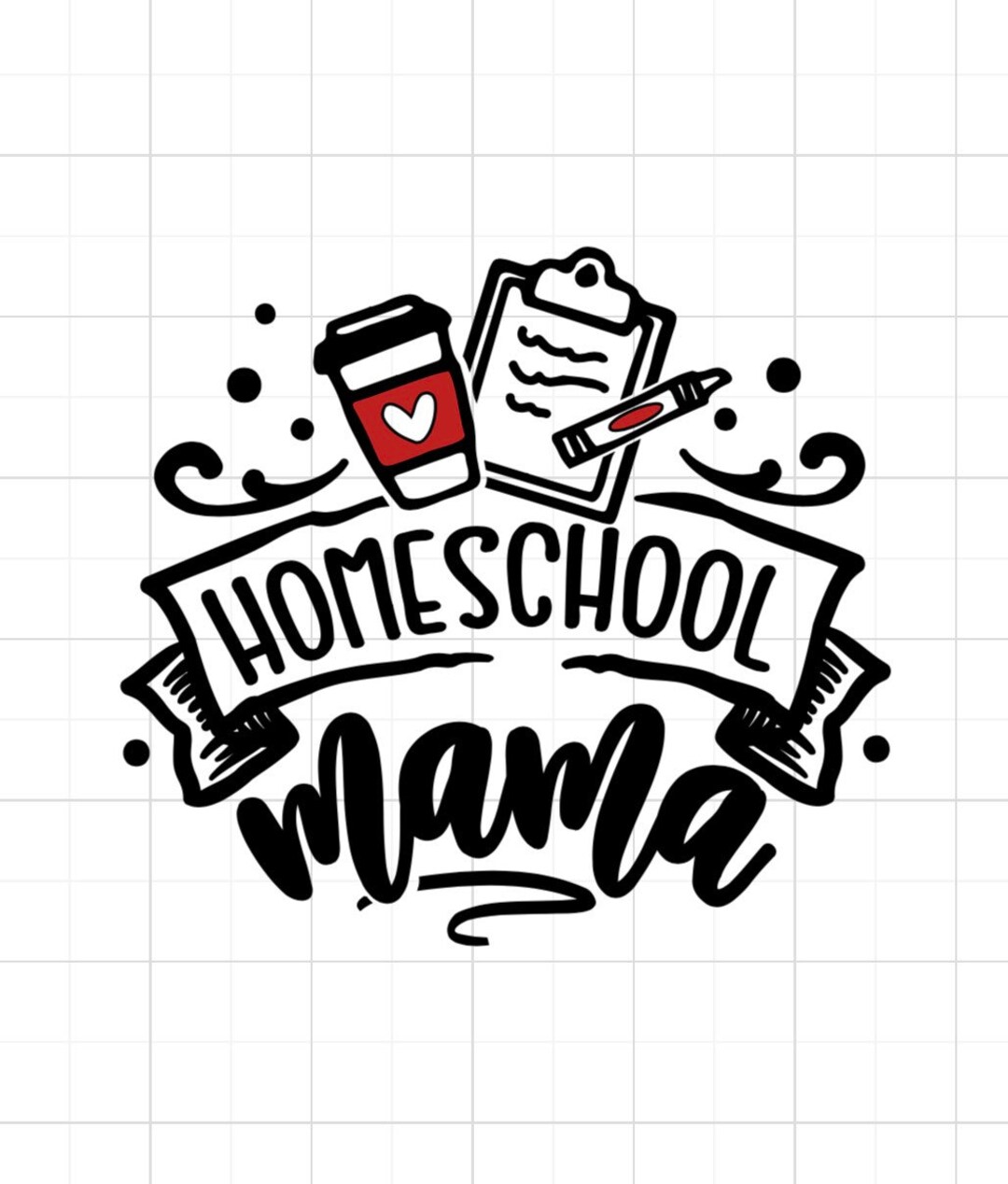 Homeschool Mama Vinyl Decal - Etsy