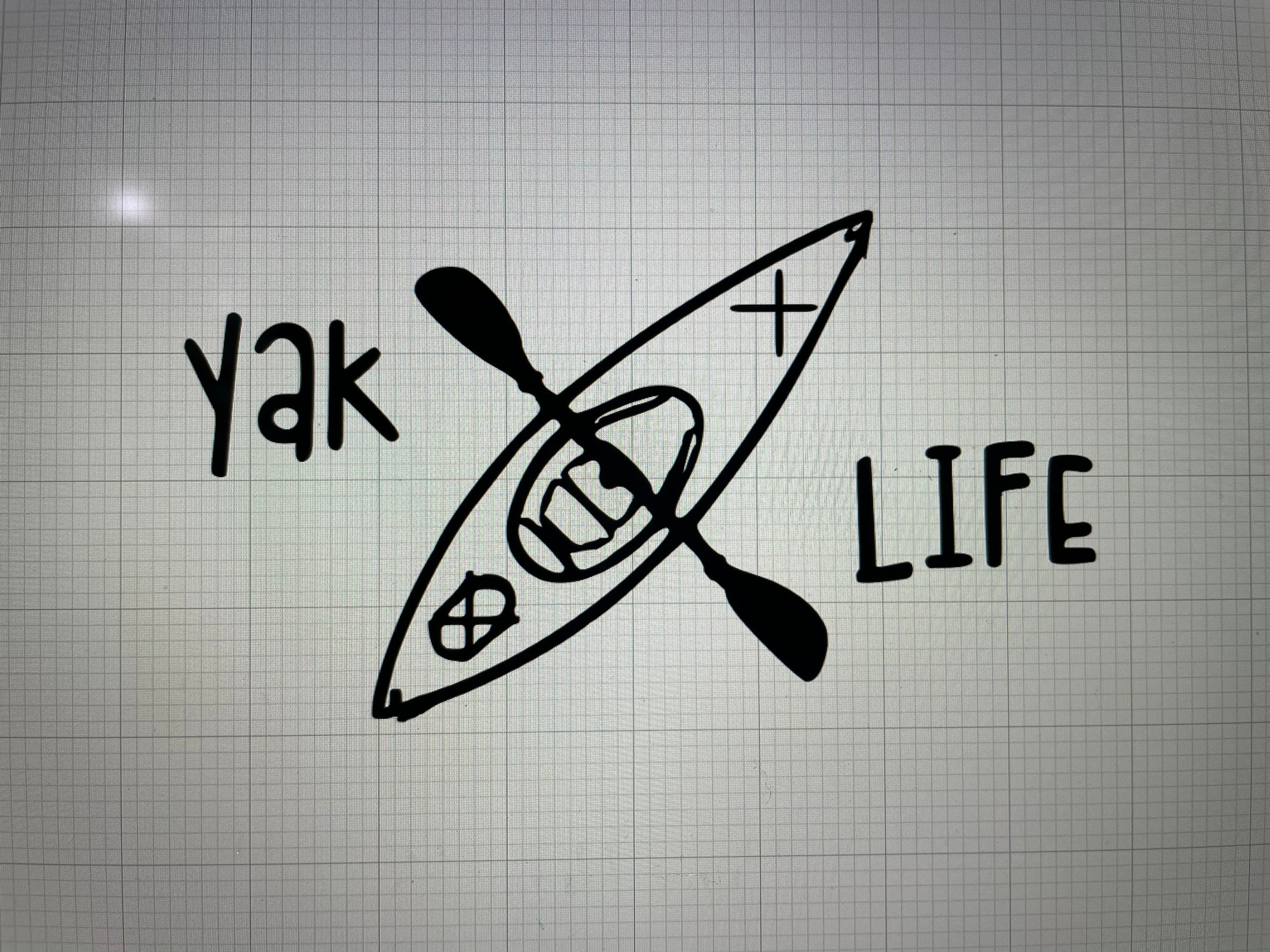 Yak Life Kayak Vinyl Decal - Etsy