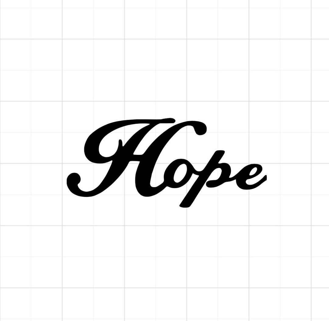 Hope Vinyl Decal - Etsy