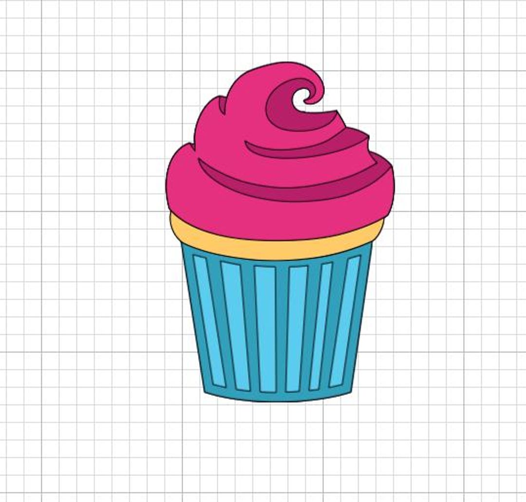 Cupcake Vinyl Decal - Etsy