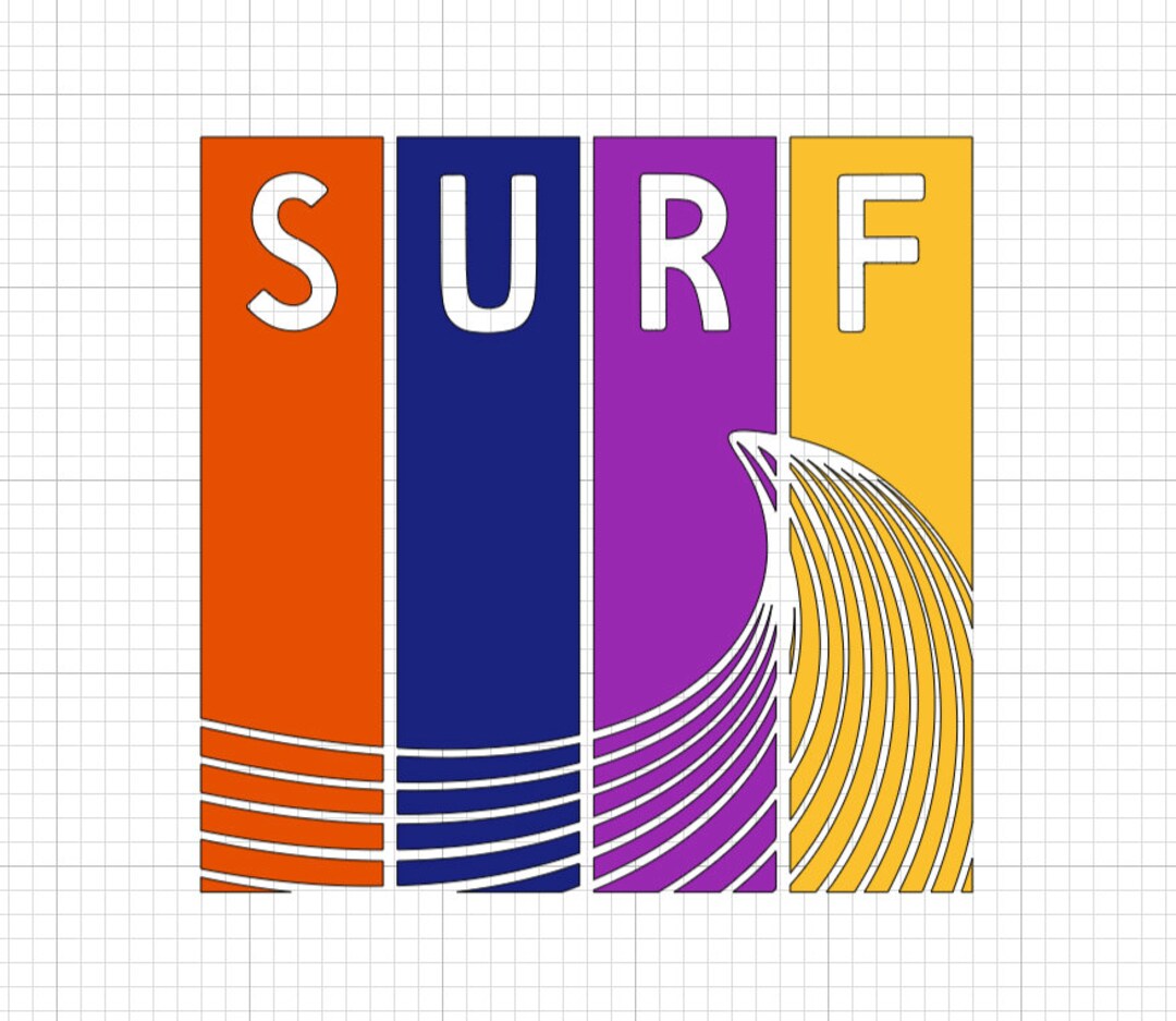 Surf Vinyl Decal - Etsy