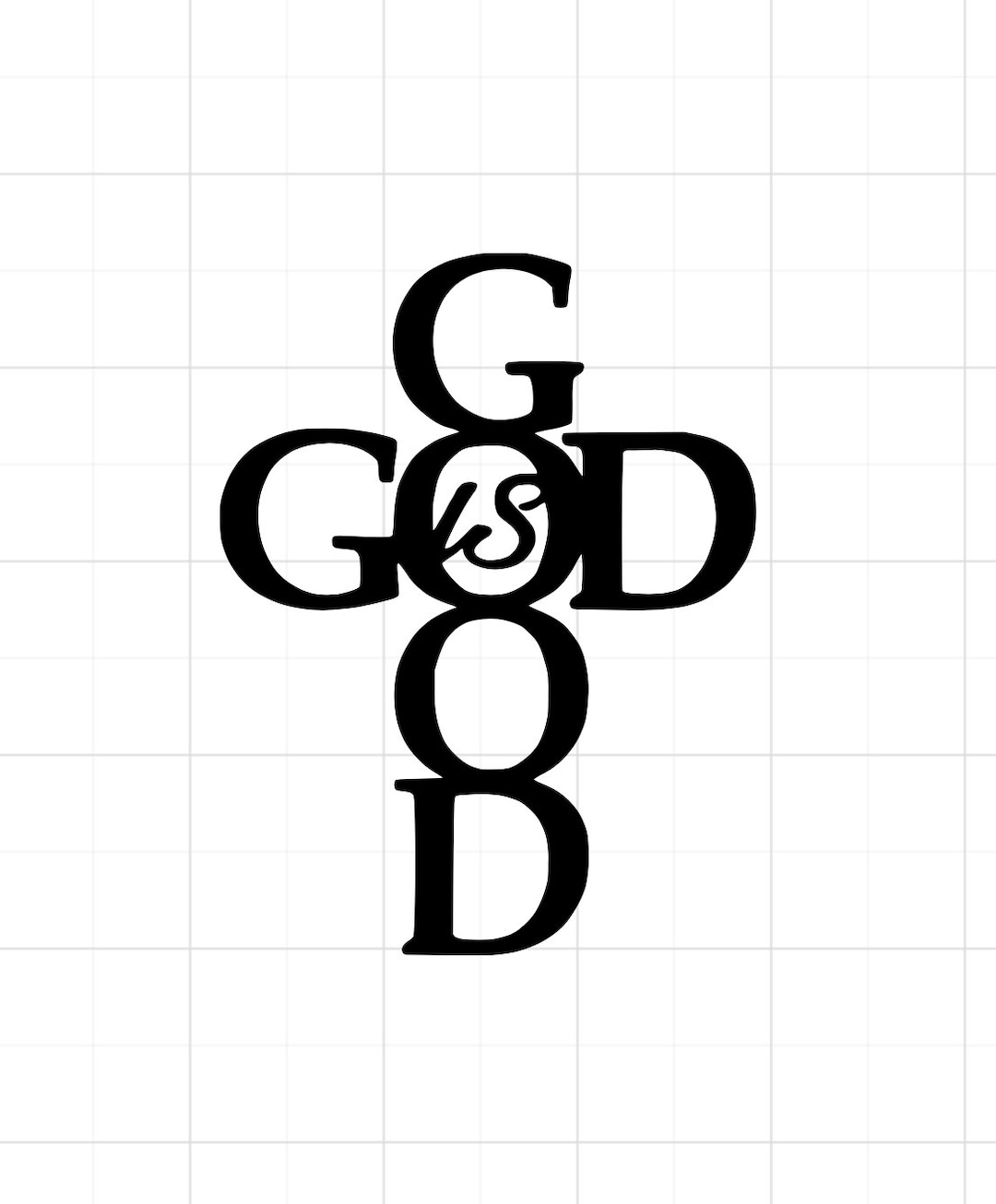 God is Good Cross Vinyl Decal - Etsy