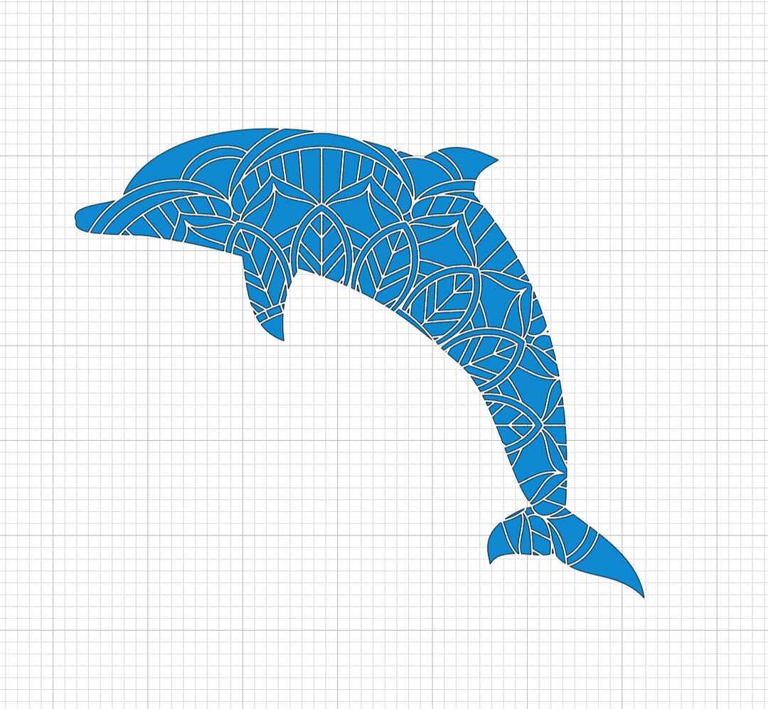 Mandala Dolphin Vinyl Decal - Etsy