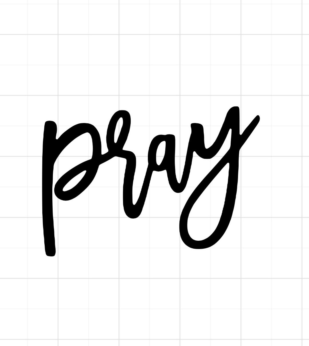 Pray Decal - Etsy