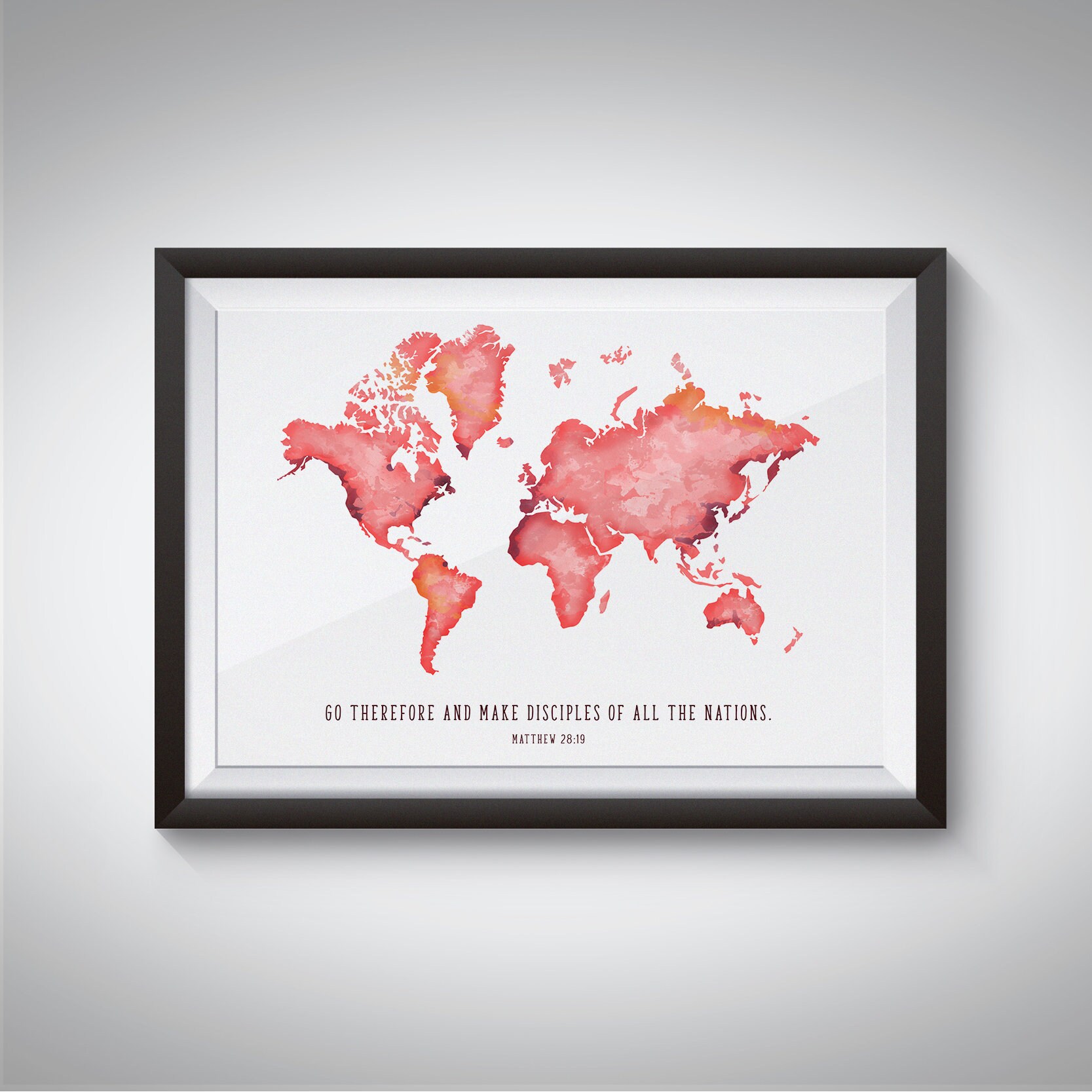 The Great Commission | Matthew 28:19 | Christian Printable | Bible ...