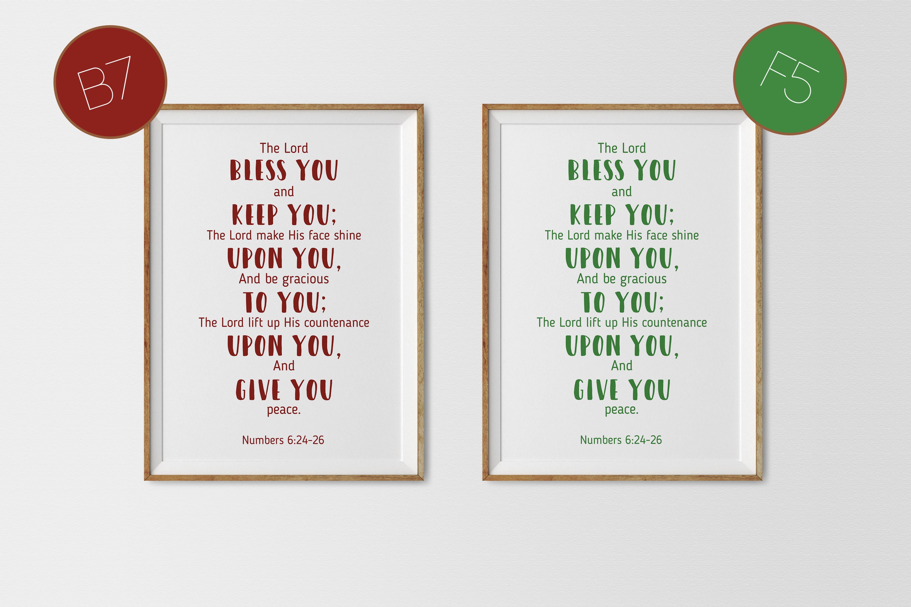 The Lord's Blessing | Numbers 6:24-26 | Christian Printable | Bible ...