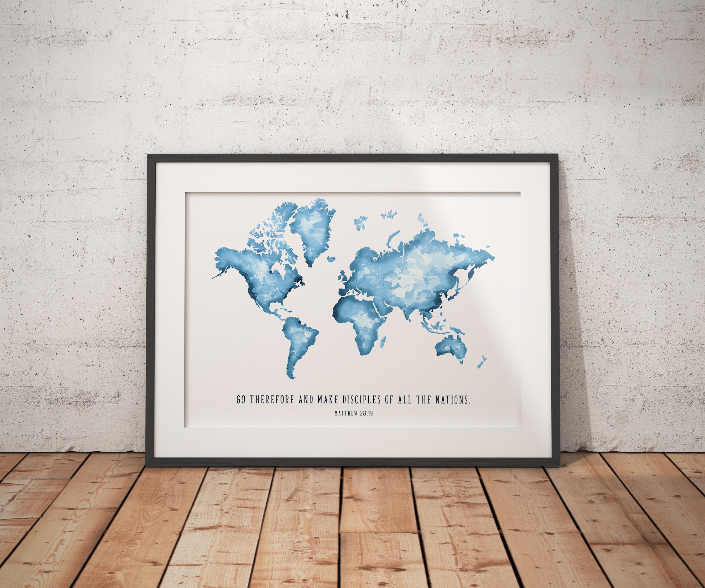 The Great Commission | Matthew 28:19 | Christian Printable | Bible ...