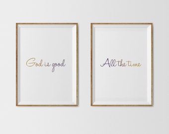 God is Good All the Time, Bible Verse Wall Art, Printable Scripture ...