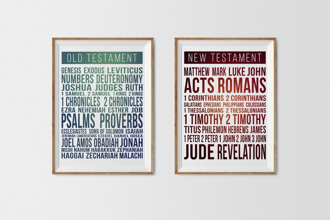 Books of the Bible Printable | Old Testament| New Testament | Christian ...