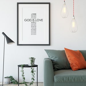 God is Love in 20 Different Languages | Christian Printable | Bible ...