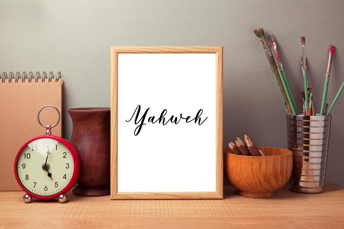 Yahweh Christian Printable Custom Color Wall Decor Digital Download - Etsy