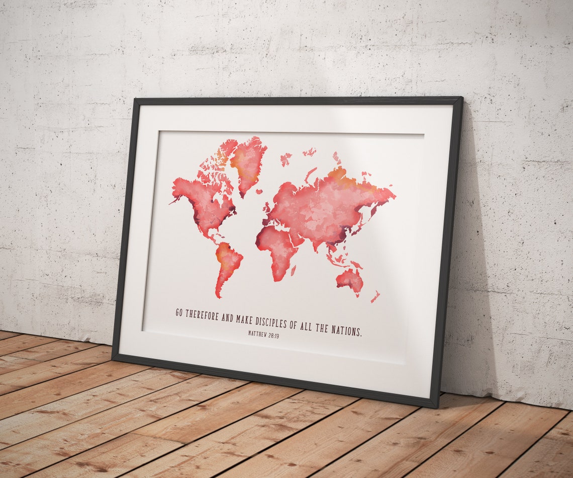 The Great Commission | Matthew 28:19 | Christian Printable | Bible ...