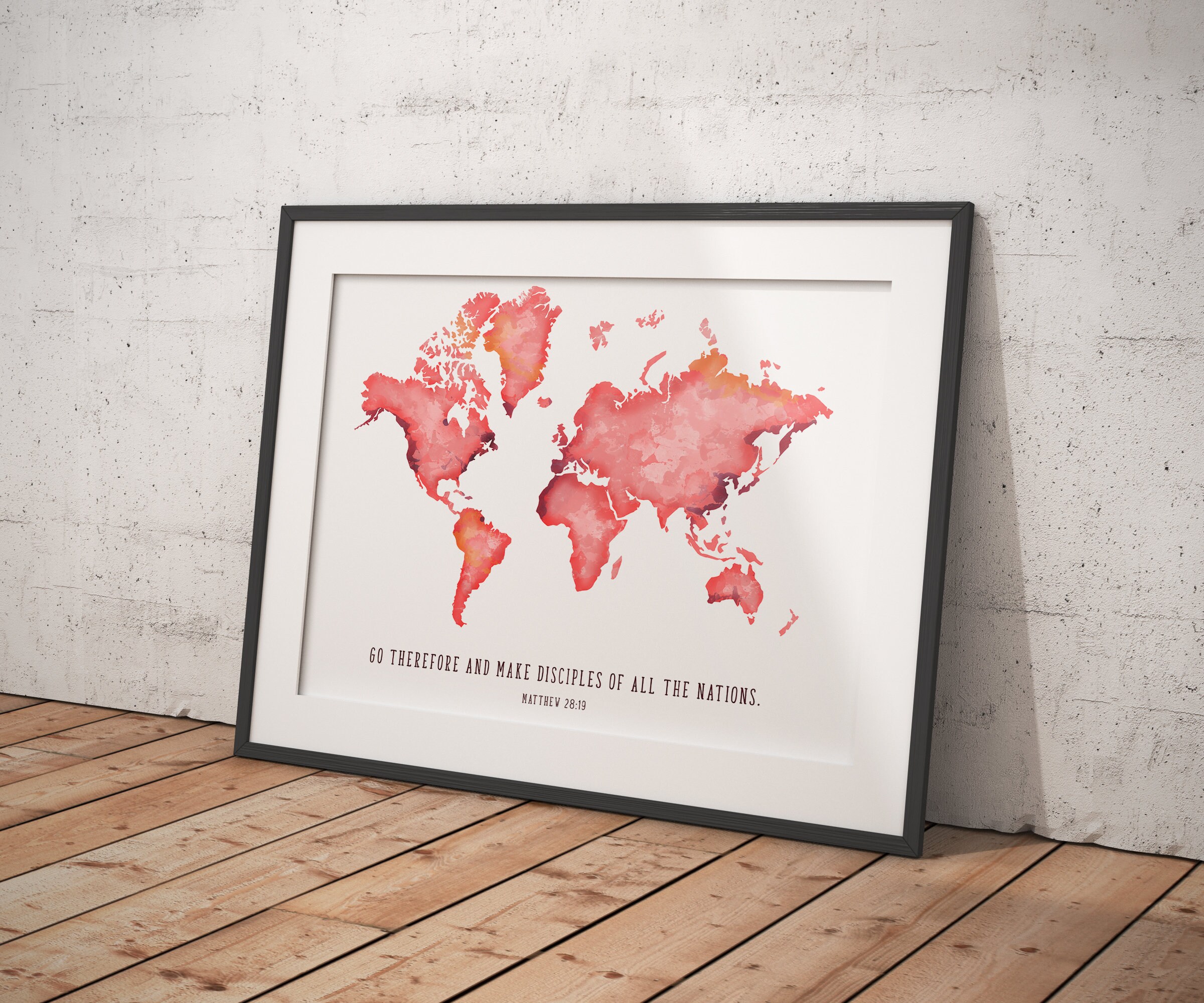 The Great Commission | Matthew 28:19 | Christian Printable | Bible ...