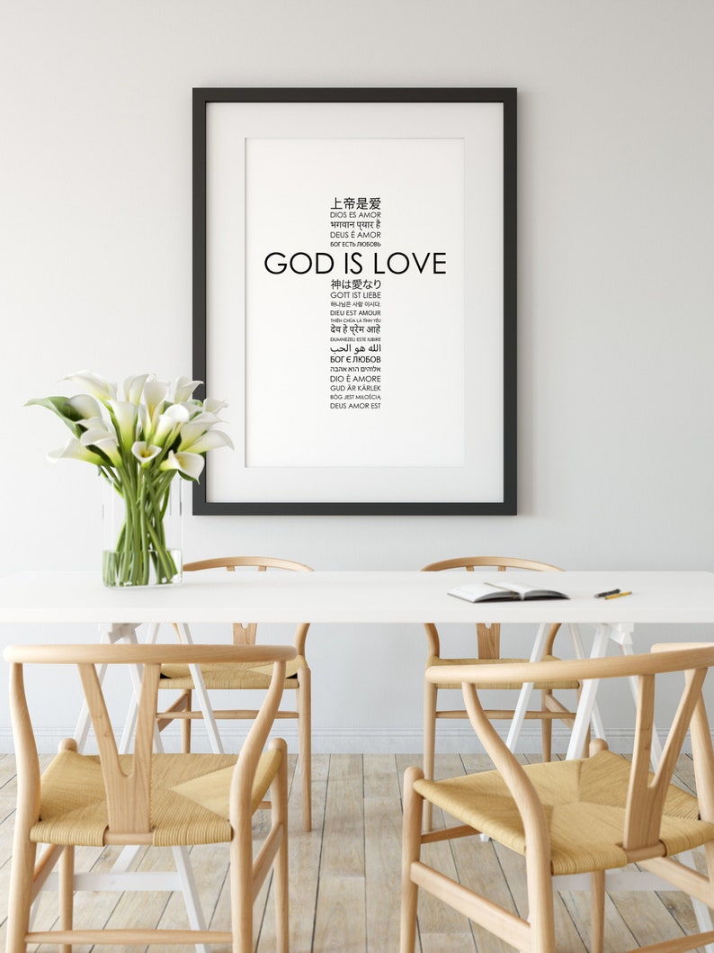 God is Love in 20 Different Languages | Christian Printable | Bible ...