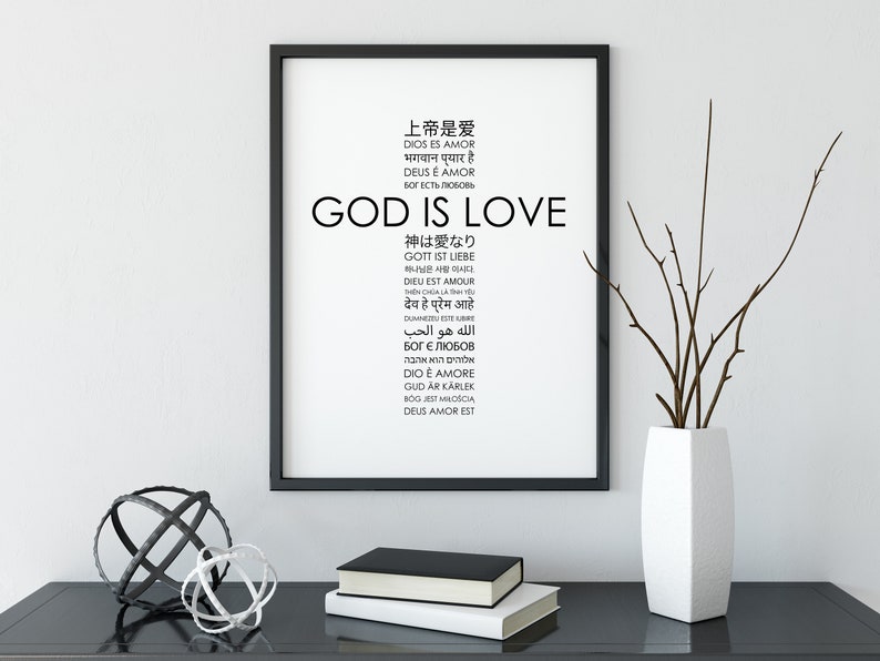 God is Love in 20 Different Languages | Christian Printable | Bible ...