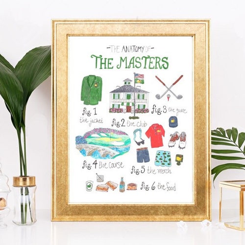 The Masters Watercolor Art Print Augusta National Golf Course - Etsy