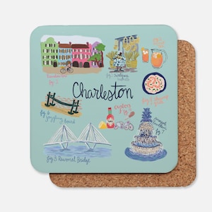 Coaster Cork Charleston Set of 4 - Etsy