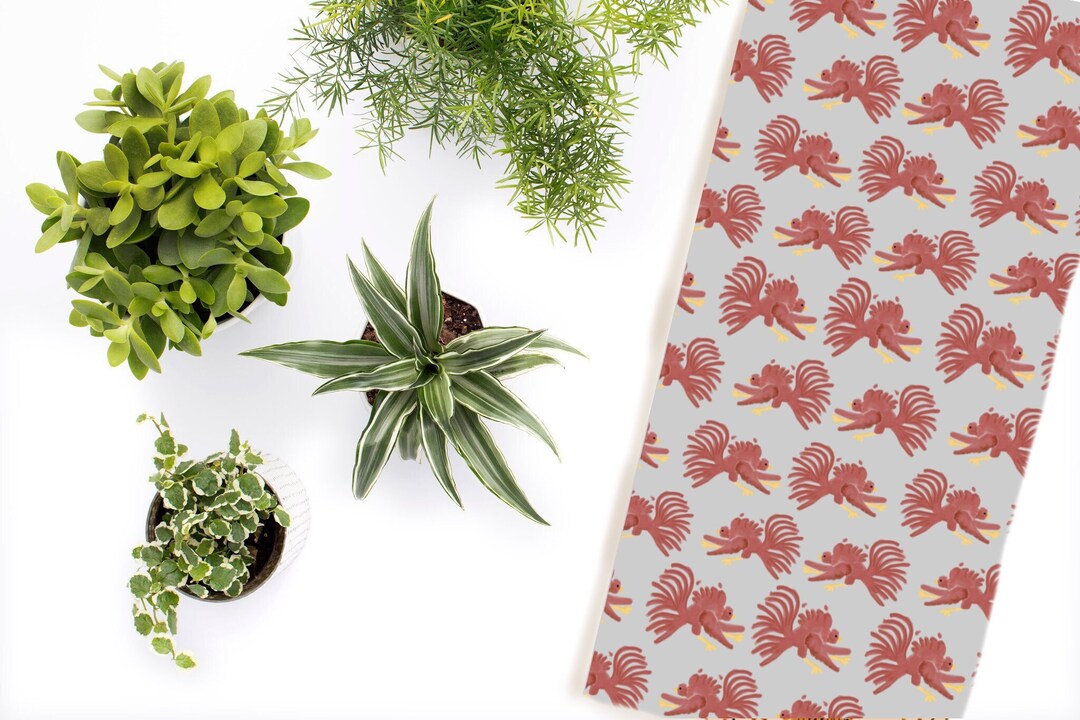 Gamecocks Pattern Kitchen Tea Dish Towel Carolina - Etsy