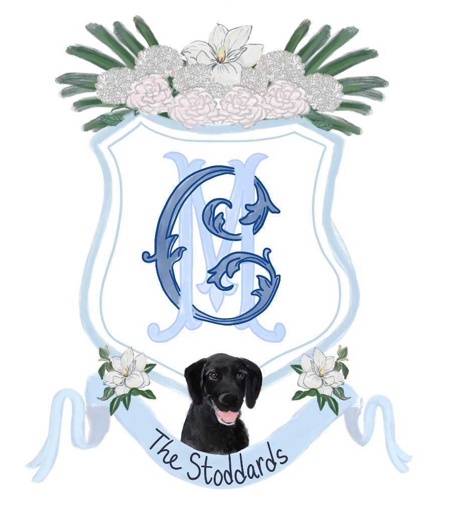 Custom Wedding or Family Crest Print and Digital File - Etsy