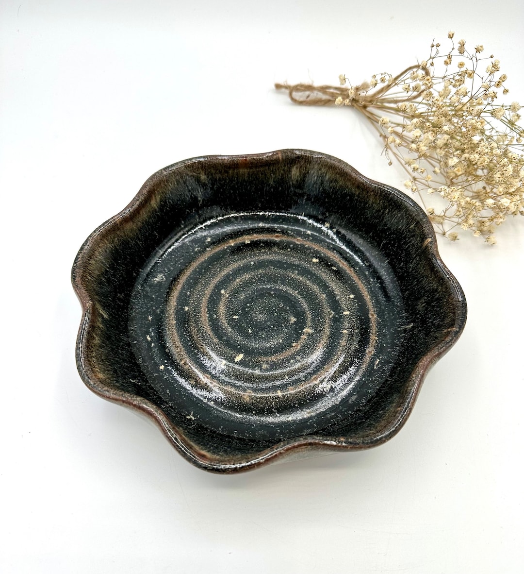 MINI Pie Plate/ Fluted Pie Dish/ Pie for 2/ Handmade Stoneware Pottery ...