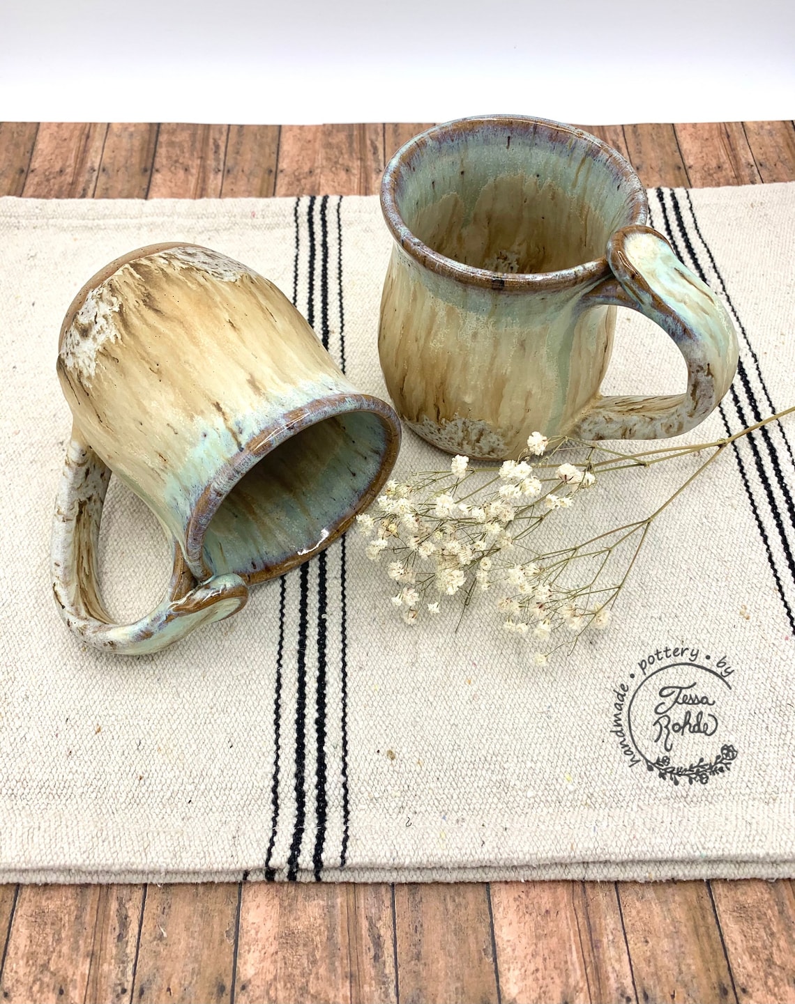 Sea Stone Coffee Mug/ Handmade Stoneware Mugs/ Purple Ceramic - Etsy