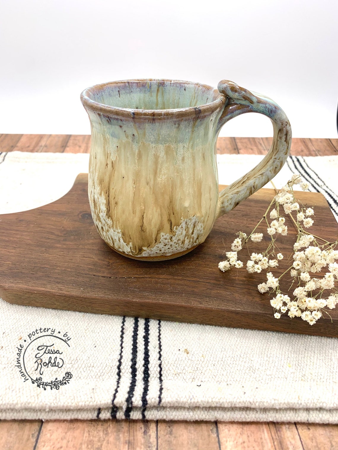 Sea Stone Coffee Mug/ Handmade Stoneware Mugs/ Purple Ceramic - Etsy