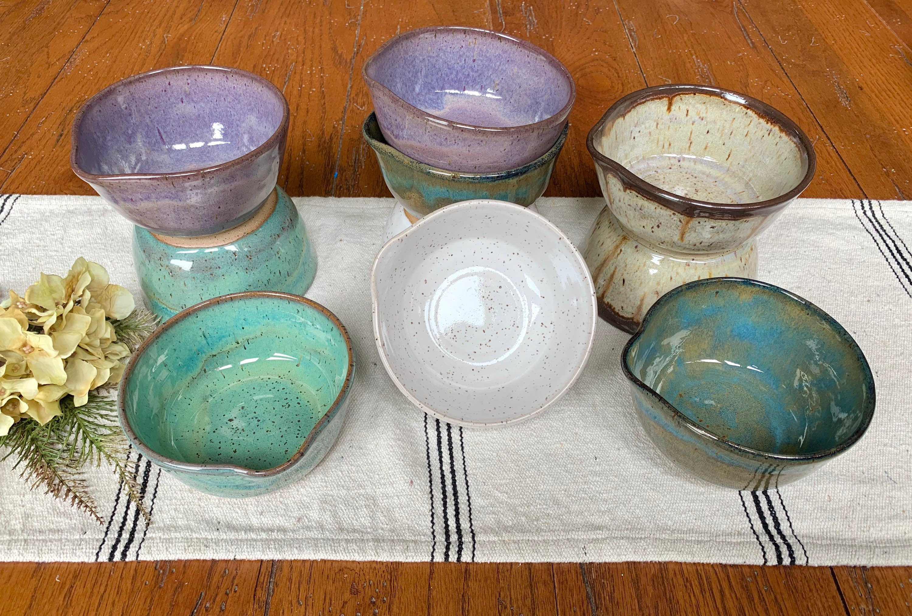 Handmade stoneware whisk bowl/ pottery/ Colonial Collections | Etsy