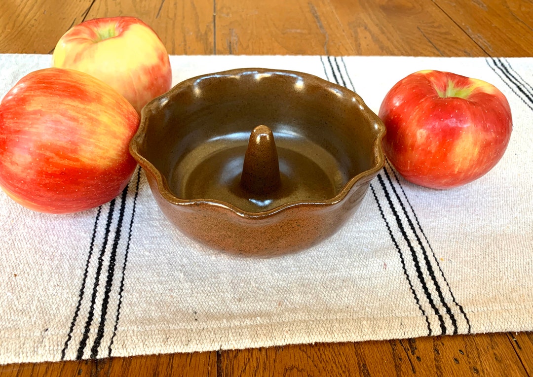 Apple Baker/ Speckled Copper Brown/ Bloomin Onion Baker/ Handmade ...