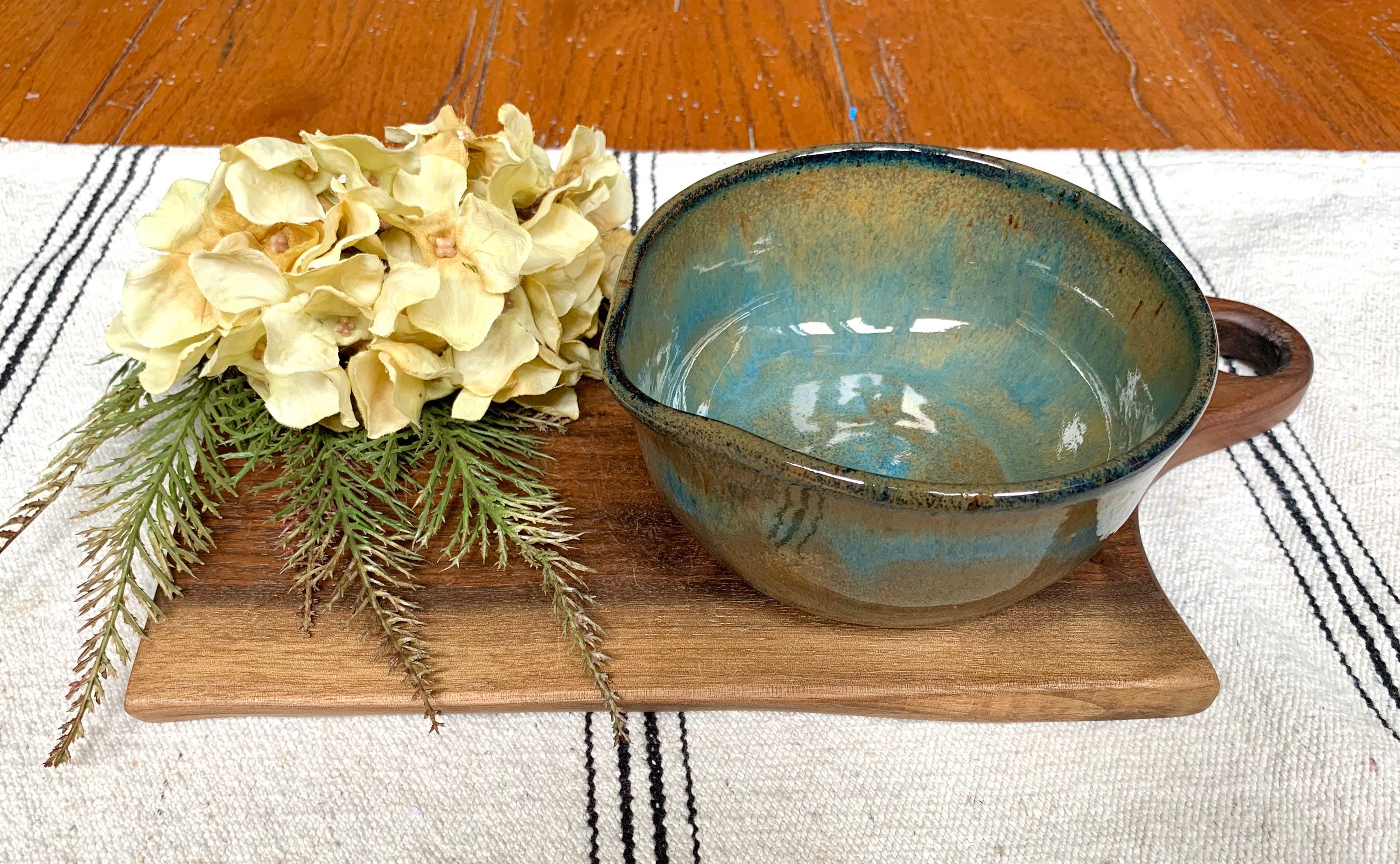 Handmade stoneware whisk bowl/ pottery/ Colonial Collections | Etsy