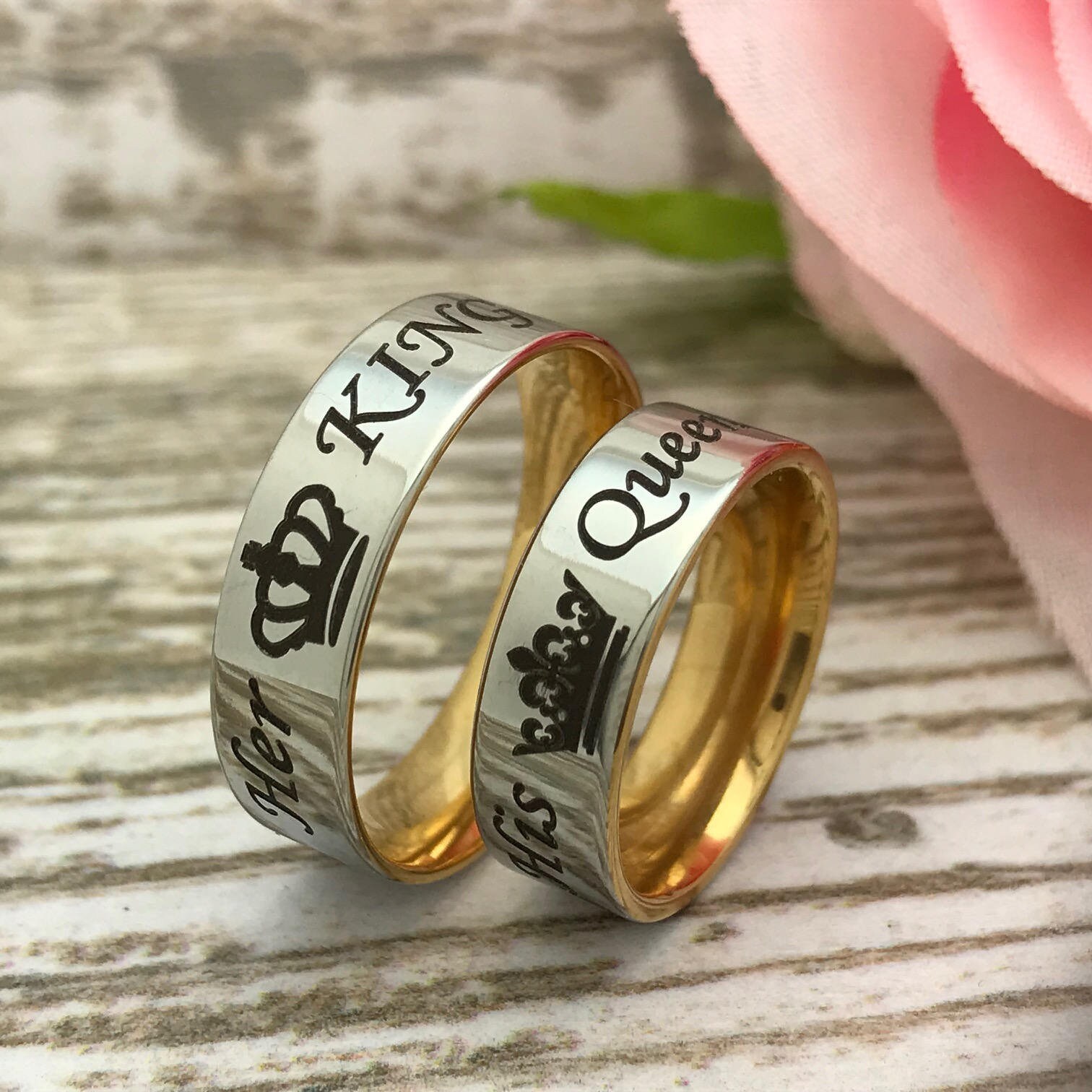Urbana Her King His Queen Couple Ring Set | atelier-yuwa.ciao.jp