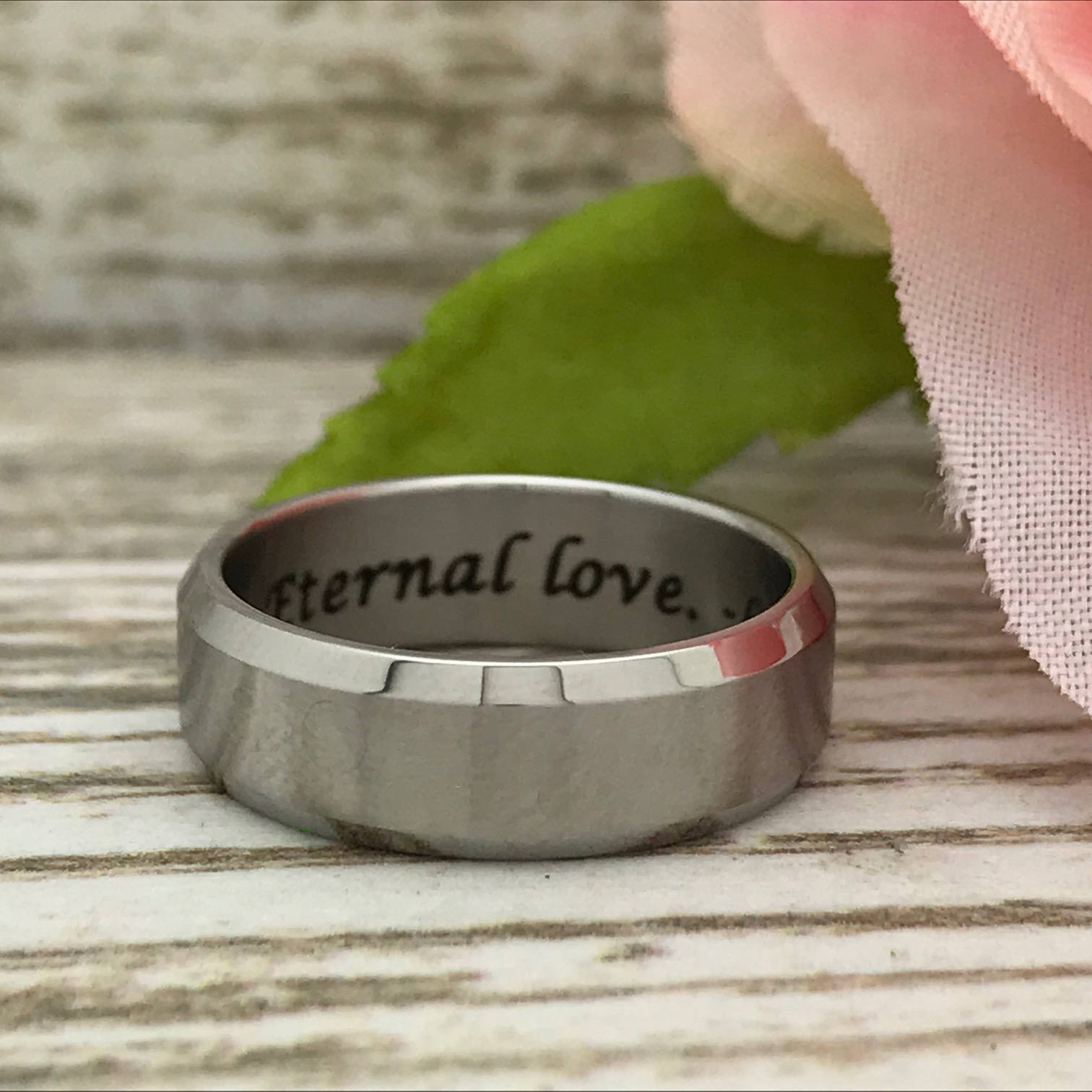 Anillo de titanio de 7 mm banda de boda de titanio | Etsy