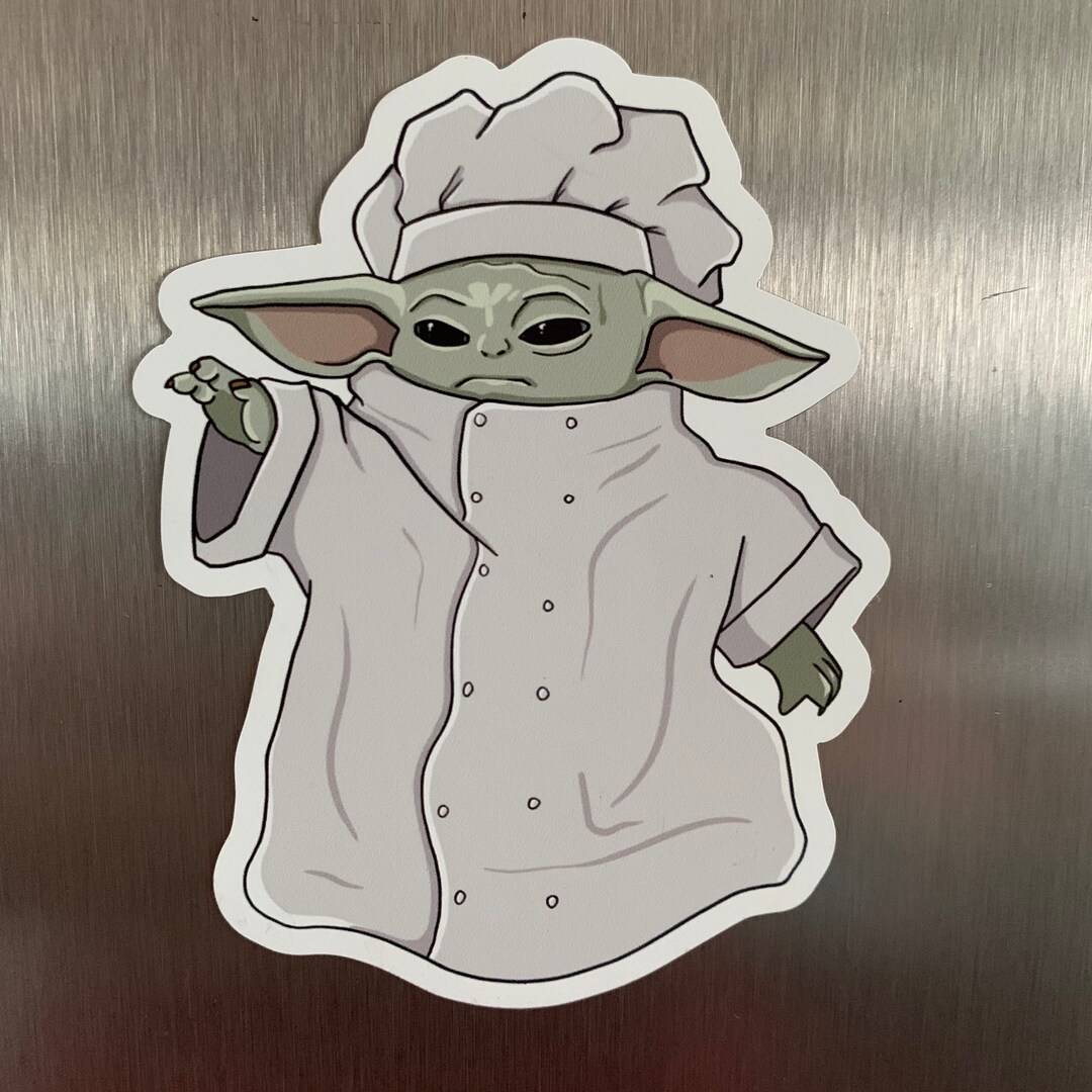 Chef Baby Yoda (grogu) Magnet - Etsy