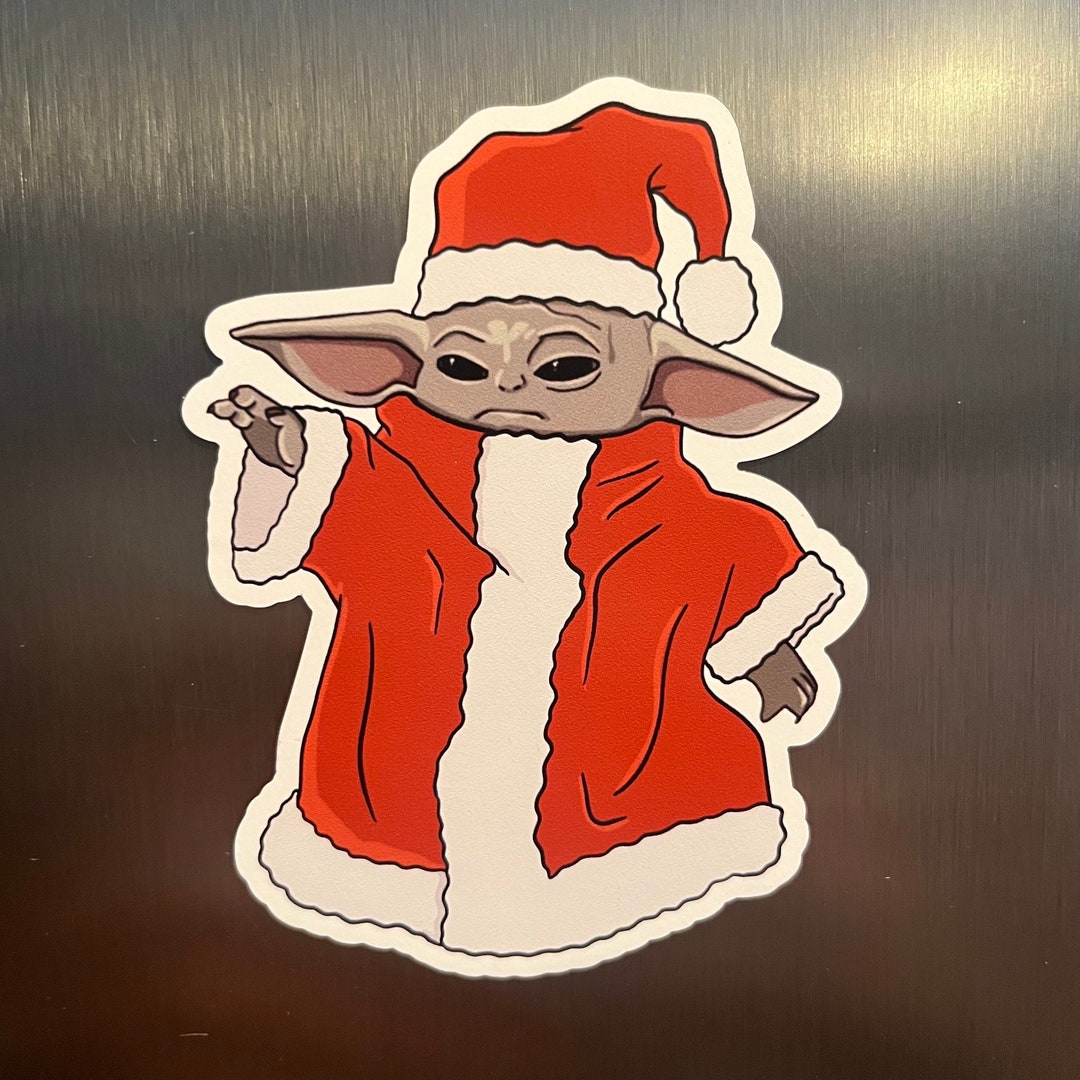 Santa Baby Yoda (grogu) Magnet - Etsy