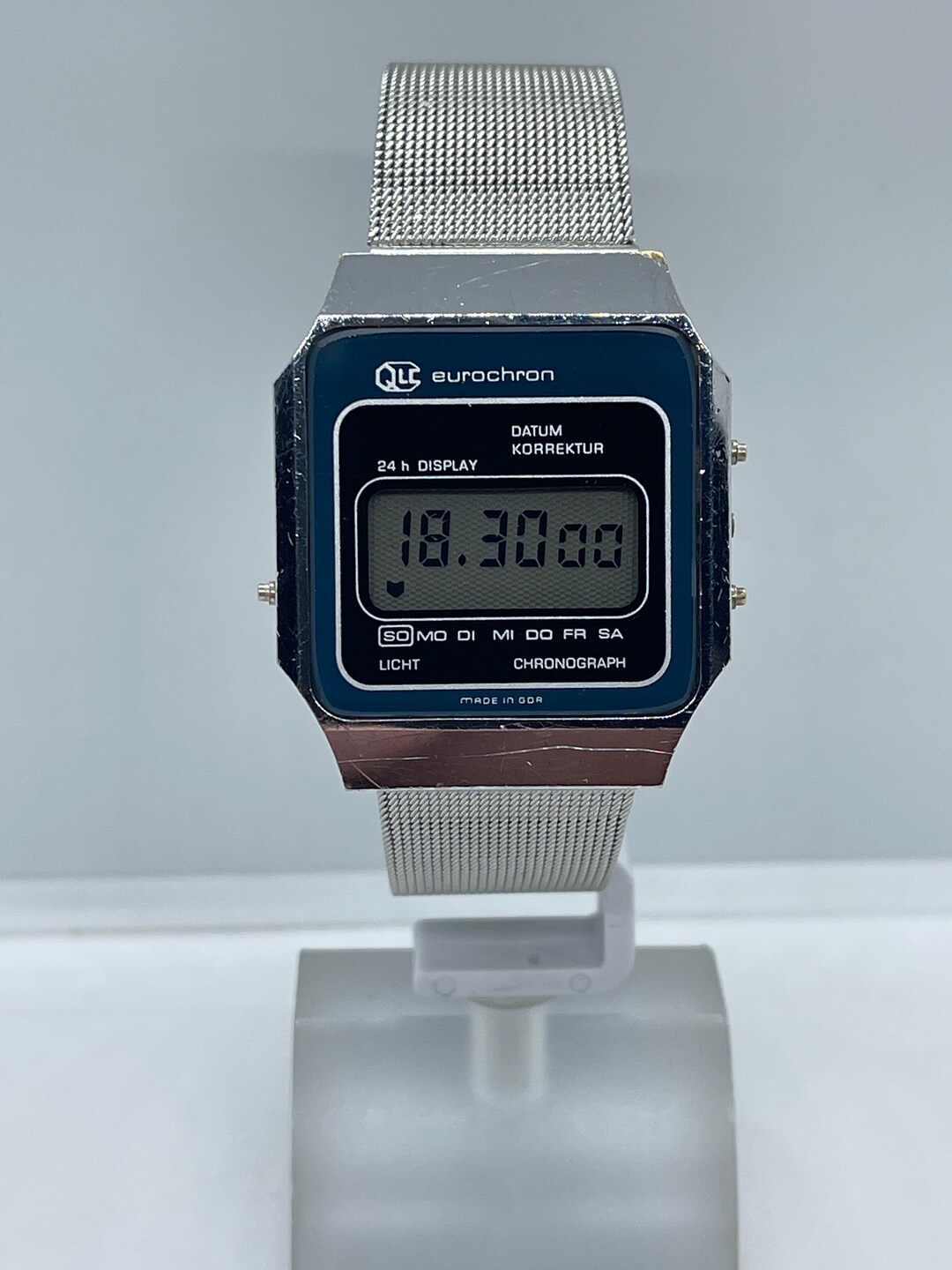 Eurochron Chronograph Digital Vintage Wristwatch Rare Collectible Made ...