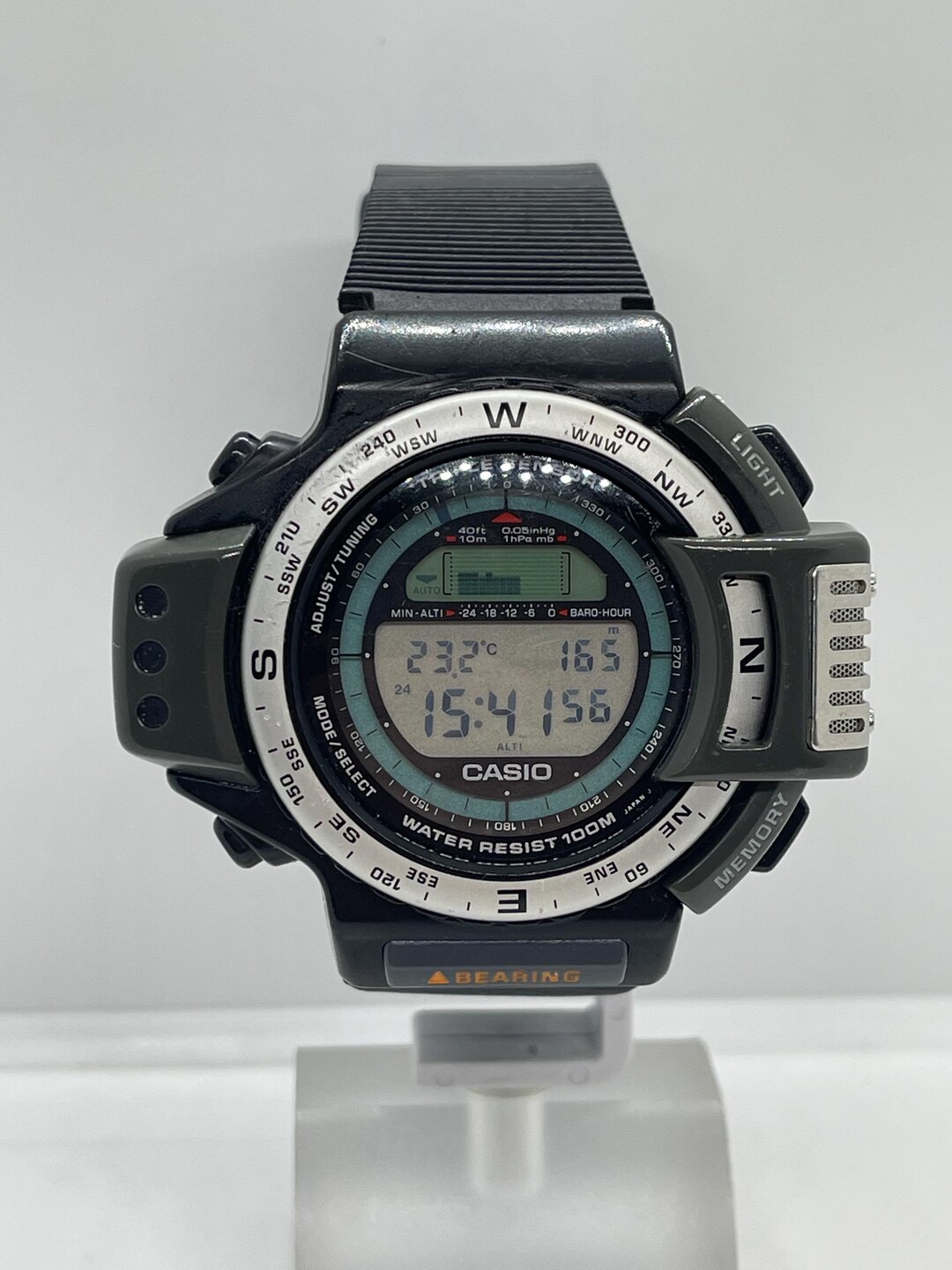 Vintage Casio ATC-1100 Wrist Watch Triple Sensor Alti-baro Compass ...