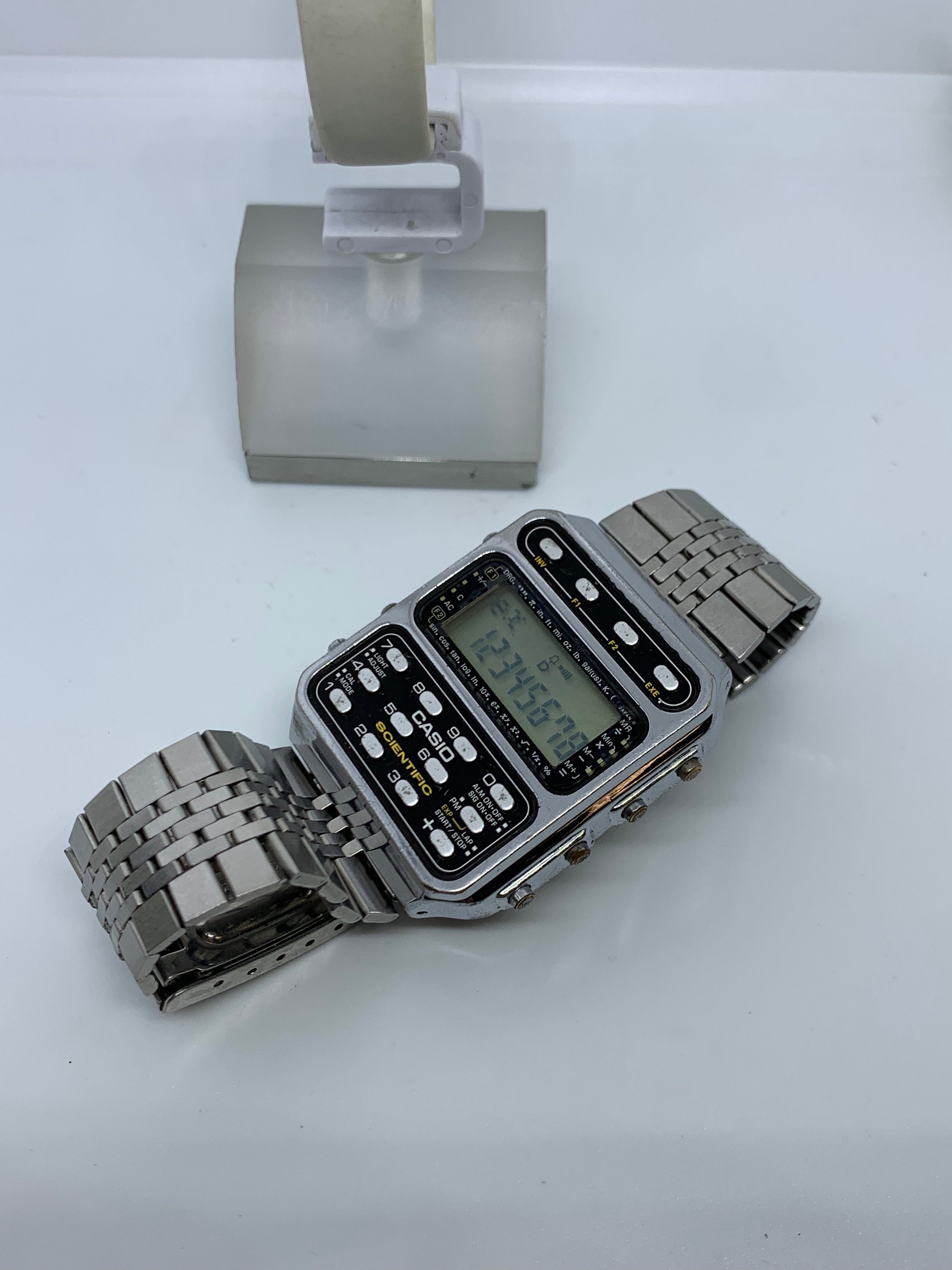 Vintage Casio CFX-200 Module197 Scientific Calculator Wrist Watch Japan ...