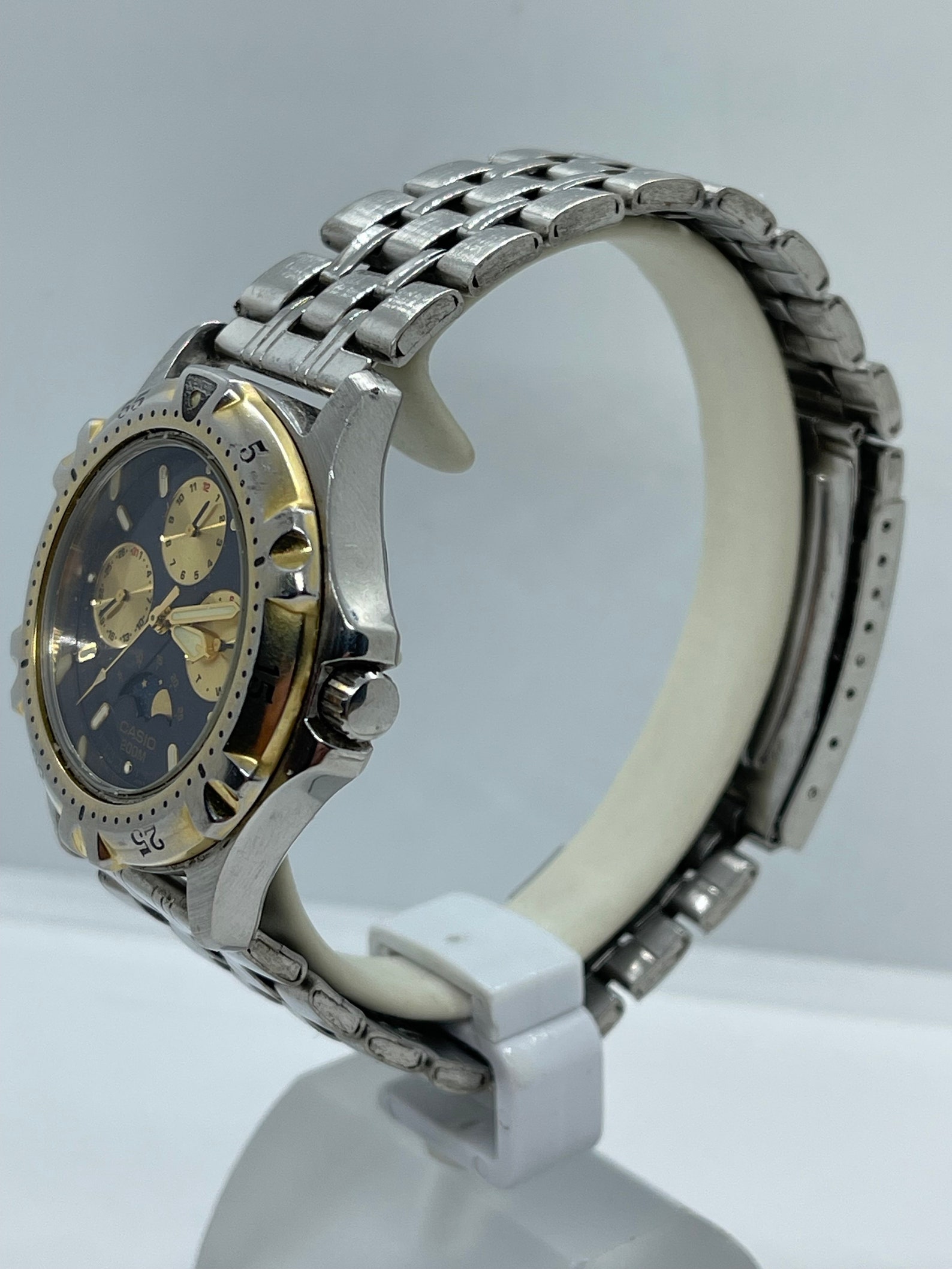 Vintage Casio MD-726 Module 716 Moon Please Day/date Diver 200m Quartz ...