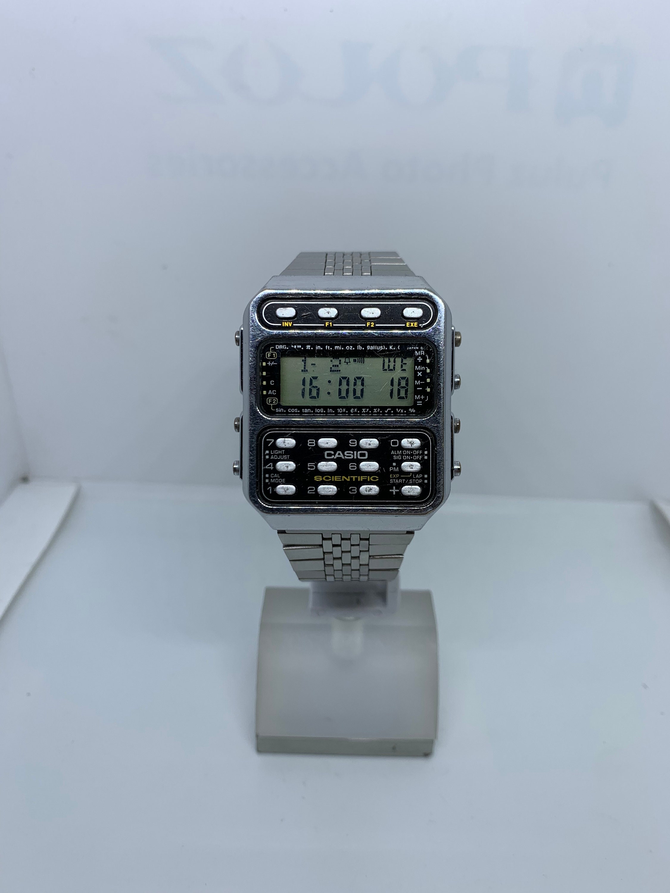 Vintage Casio CFX-200 Module197 Scientific Calculator Wrist Watch Japan ...
