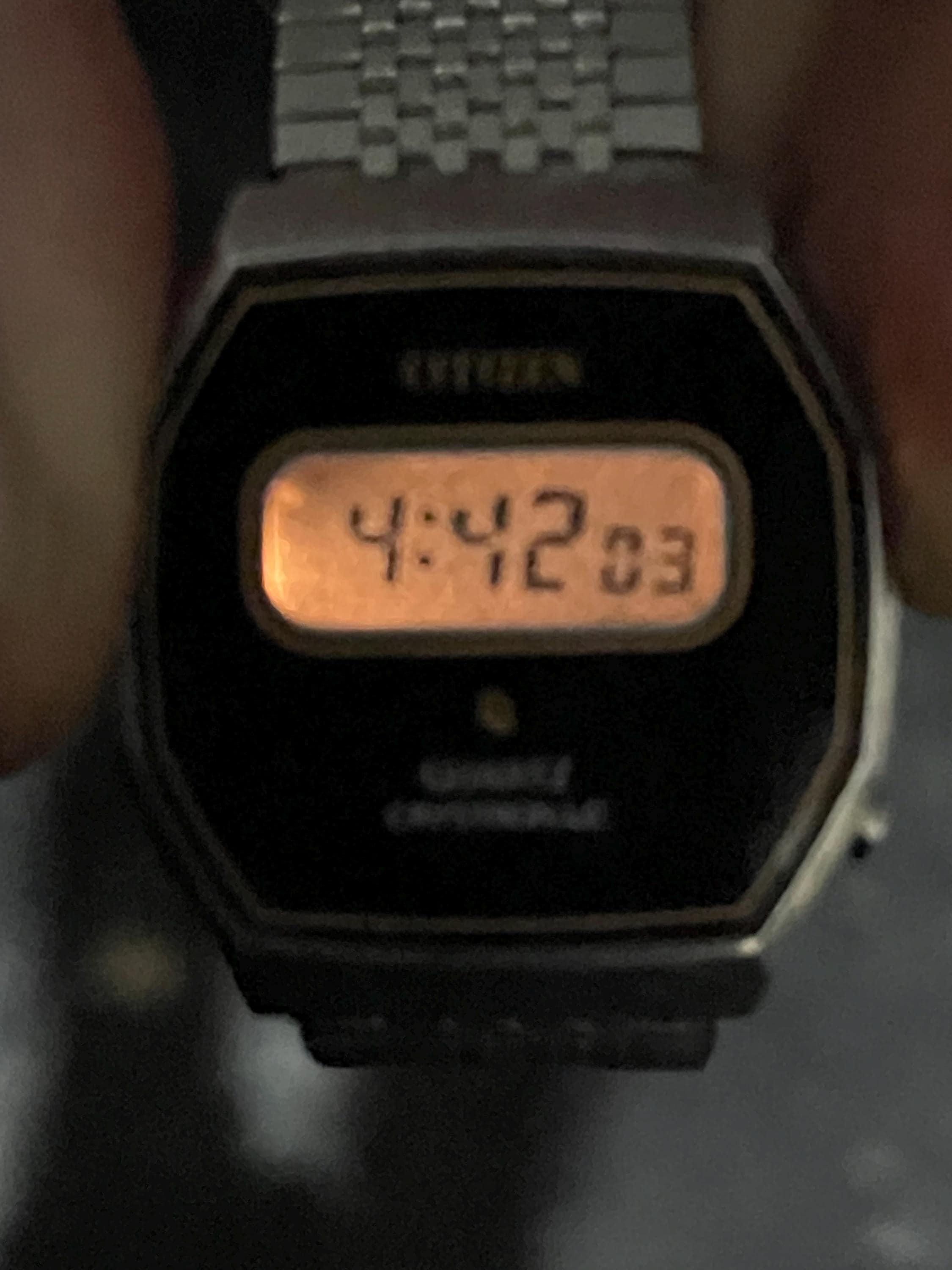 Vintage Citizen Quartz Crystron LC 50-6010 Digital Men's Wristwatch ...