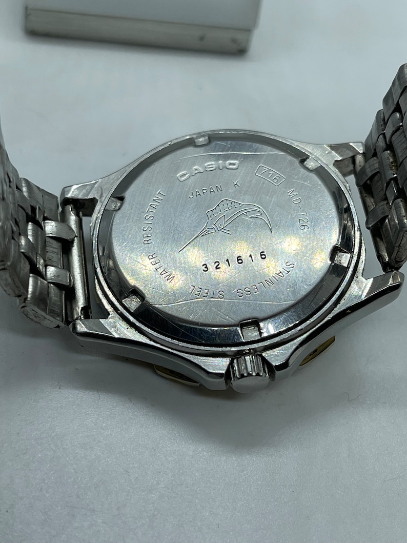 Vintage Casio MD-726 Module 716 Moon Please Day/date Diver 200m Quartz ...