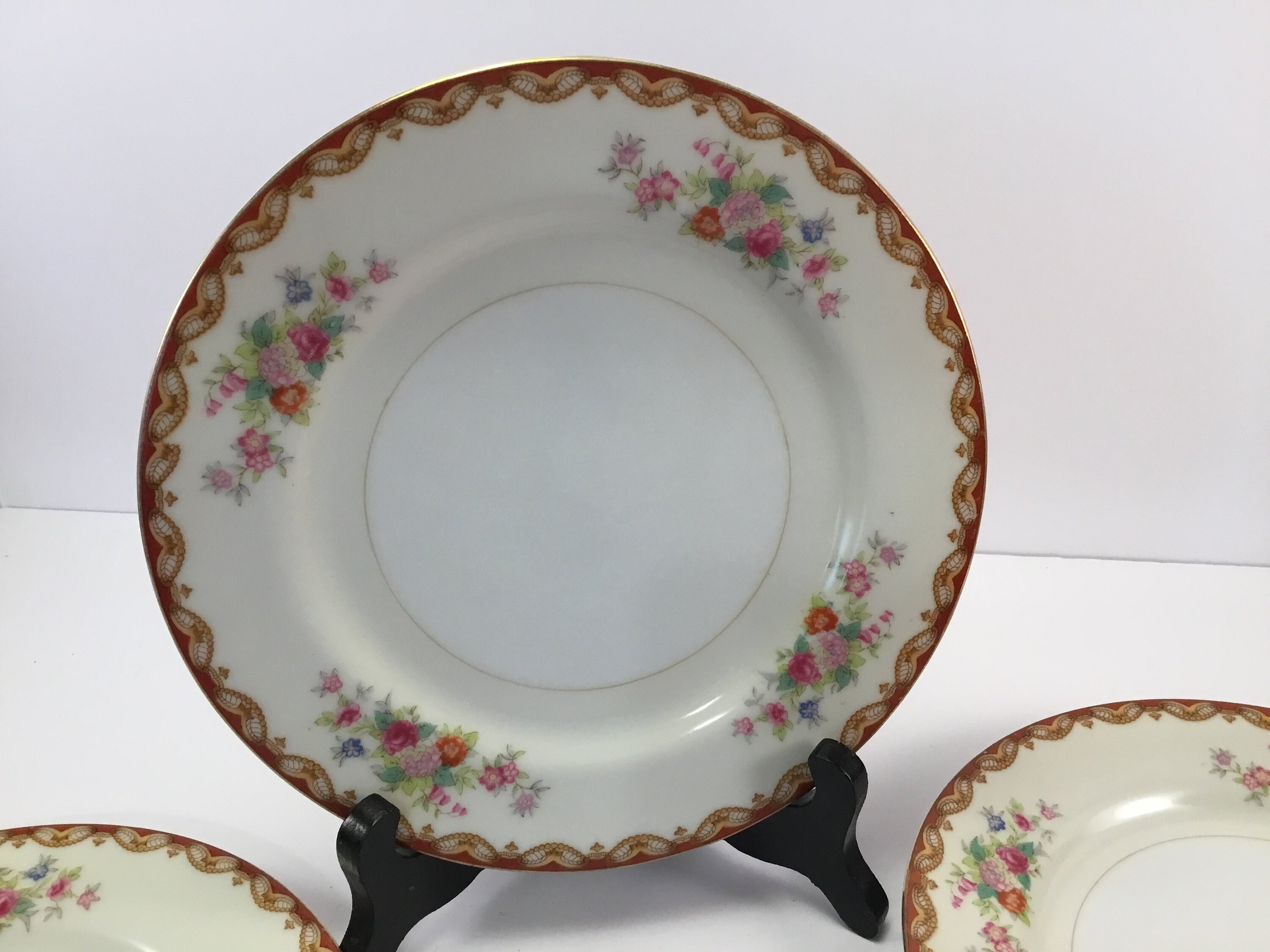 Diamond China Salad Plate Set of 4 Dessert/salad Plates - Etsy