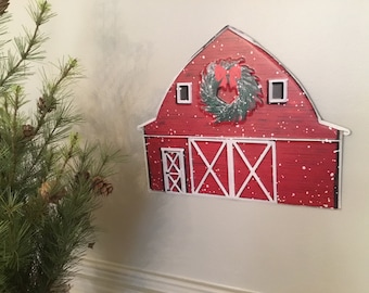 Red Barn Metal Sign - Etsy