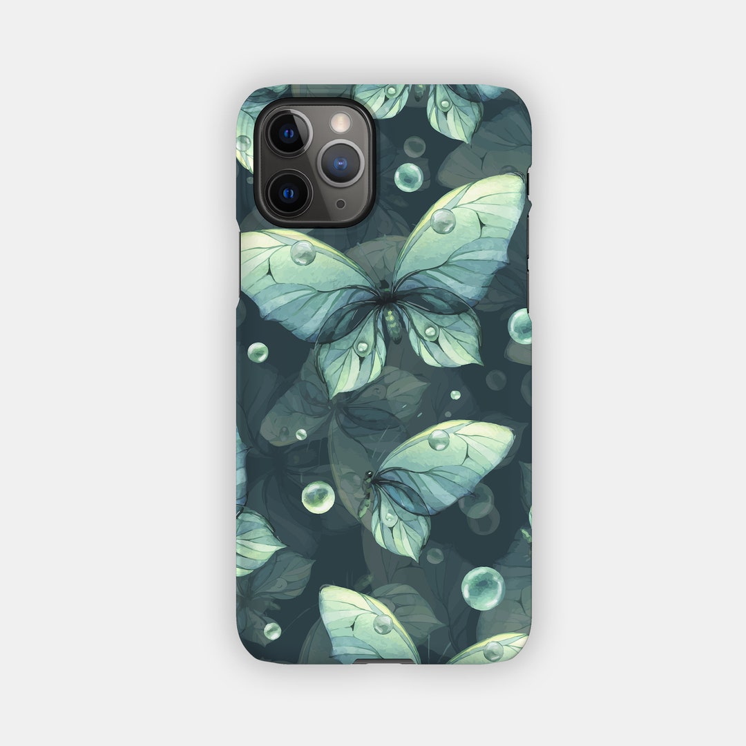 BUTTERFLY RAIN iPhone Case Green Abstract Butterfles Design for Your ...