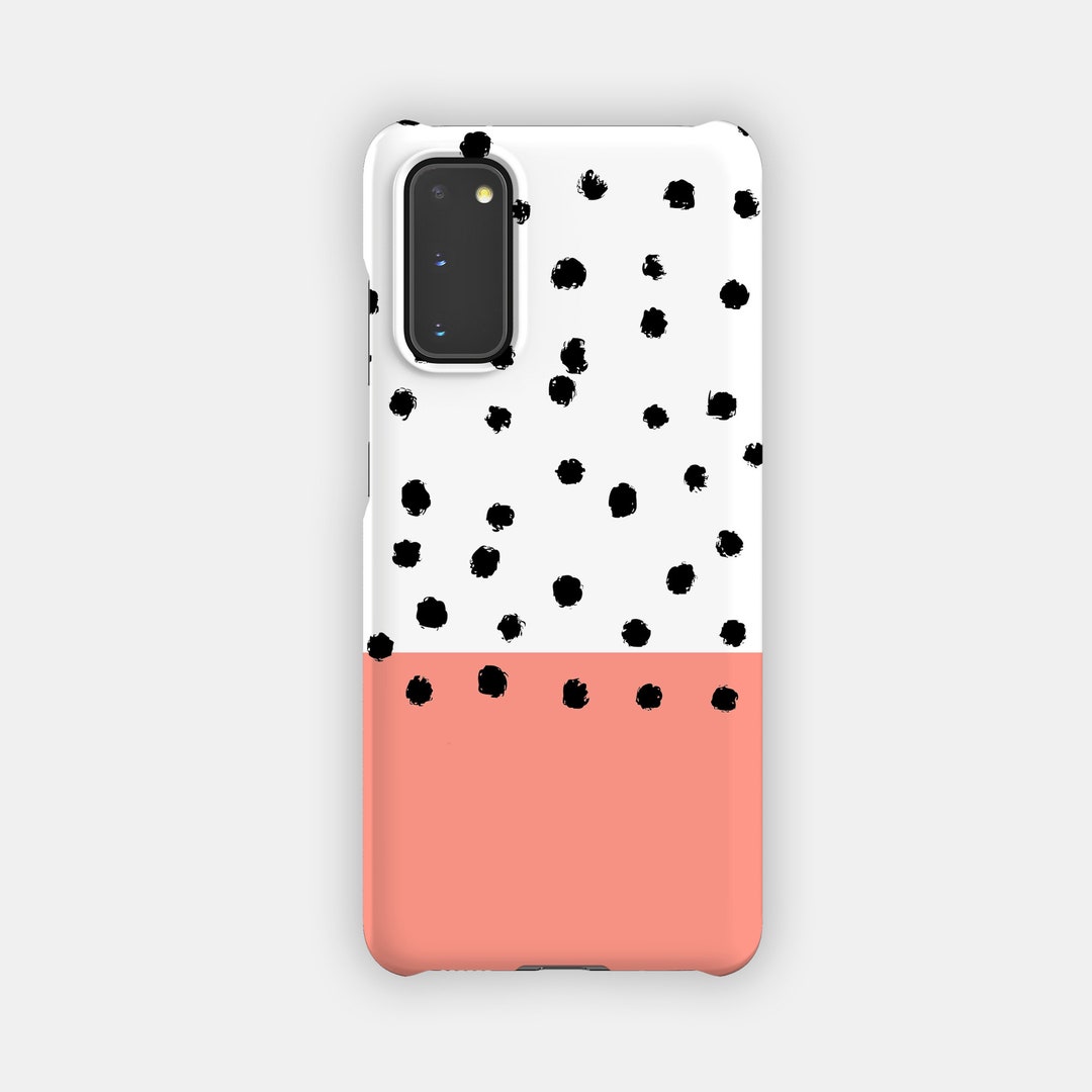 PEACH DOTS Phone Case for Galaxy S23, Galaxy S22, Galaxy S21, Galaxy S20, S10, Note 10 Vibrant ...
